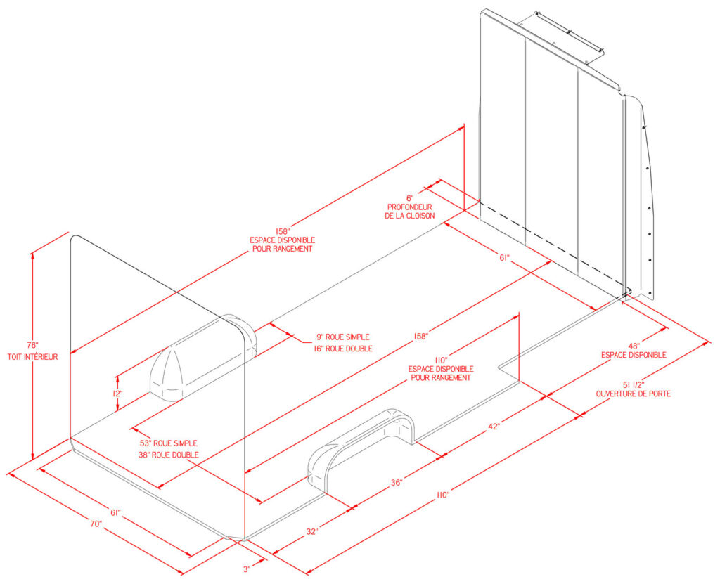 Dimensions fourgonnette – Mory – Accessoires de camion